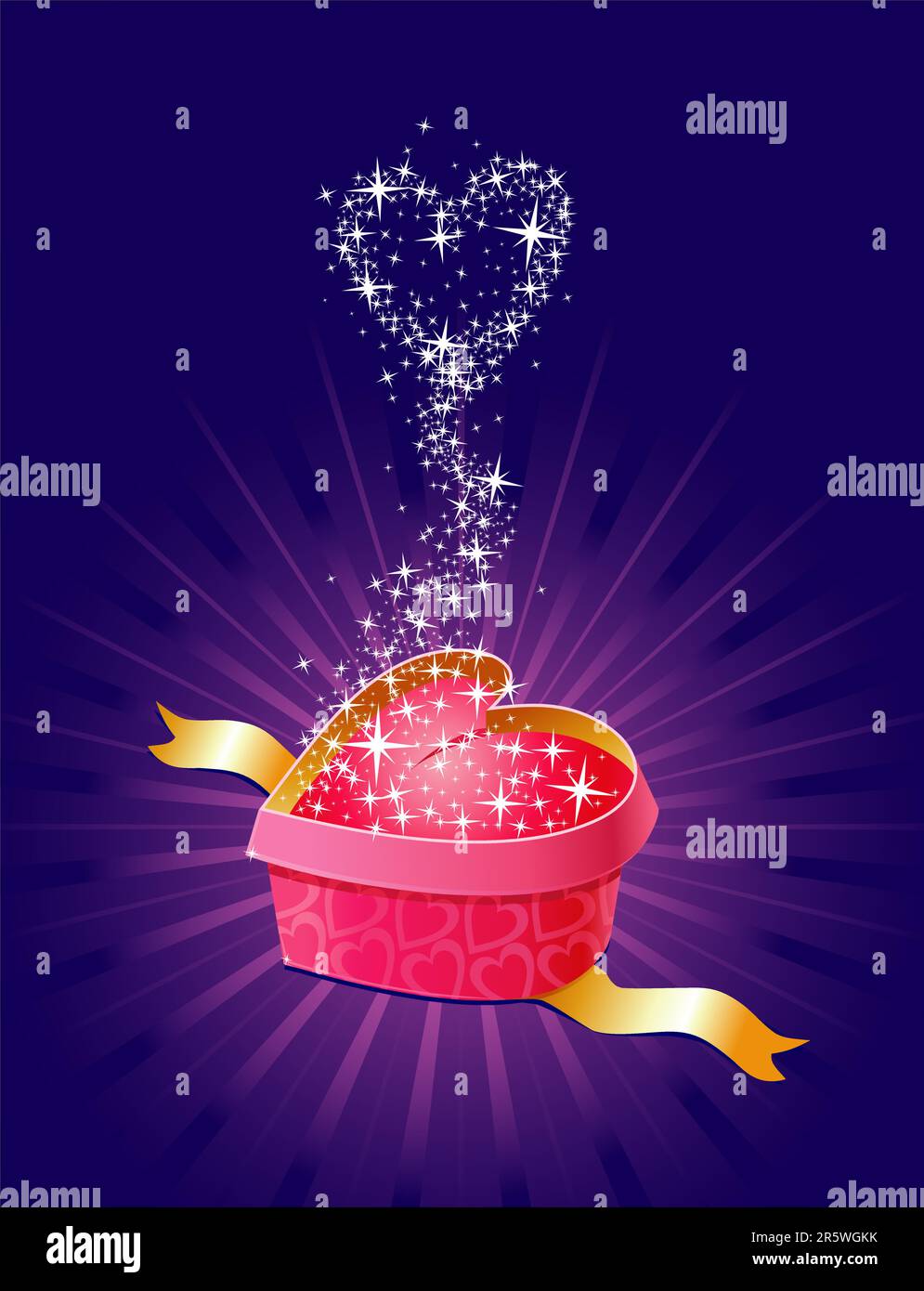 gift with love and magic / vector / separate layers Stock Vector Image ...