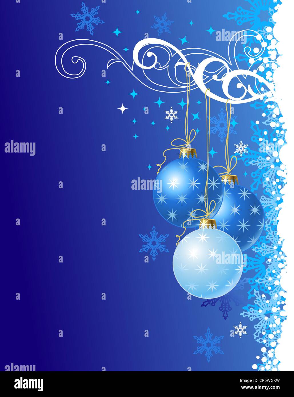 blue christmas background / vector illustration Stock Vector Image ...