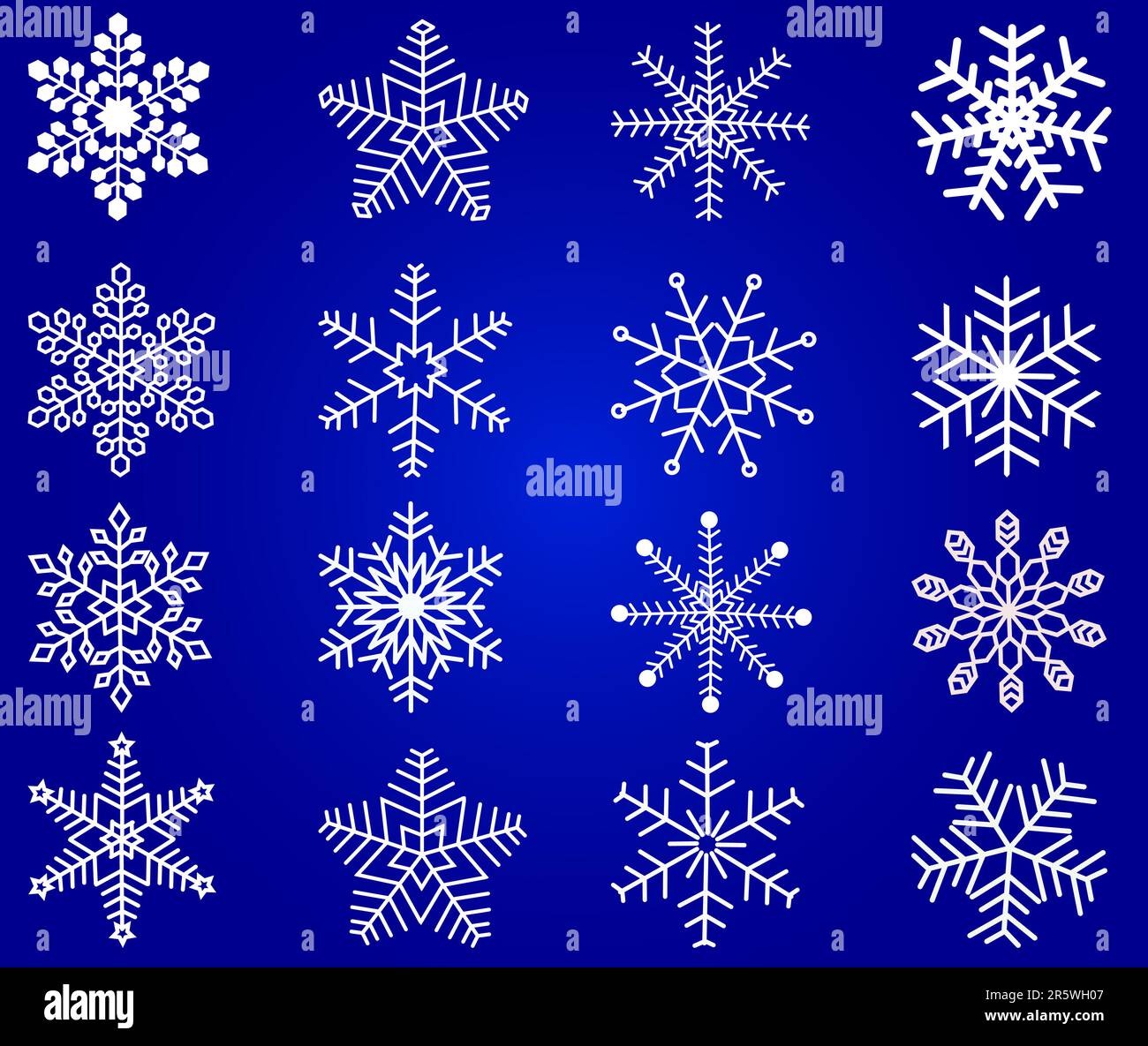 Setting snowflakes icon Stock Vector Images - Alamy