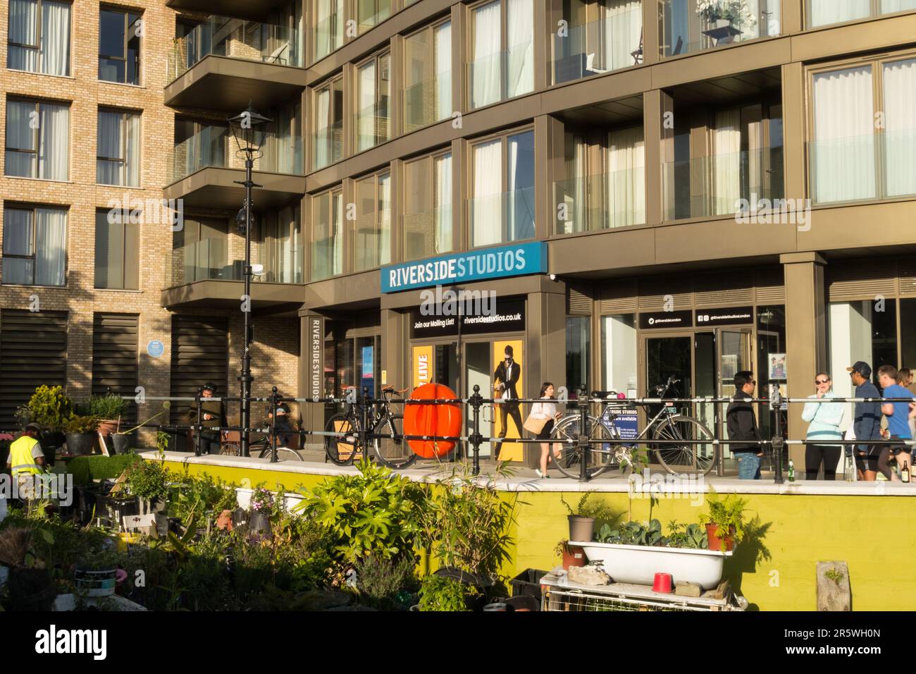 Riverside Studios entrance, Queen Caroline Street, Hammersmith, London ...