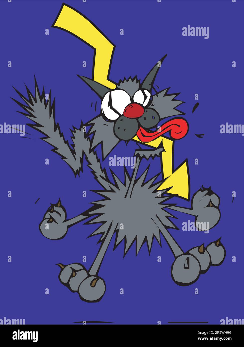 Picture frame cat silhouette Stock Vector Images - Alamy