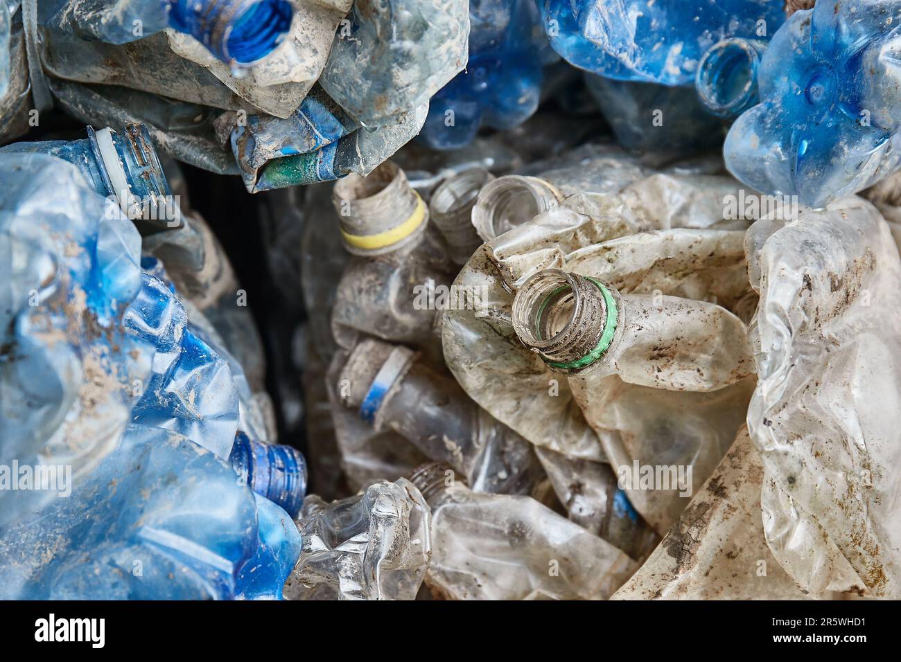 Plastic bottles in bales for waste recycling Stock Photo - Alamy
