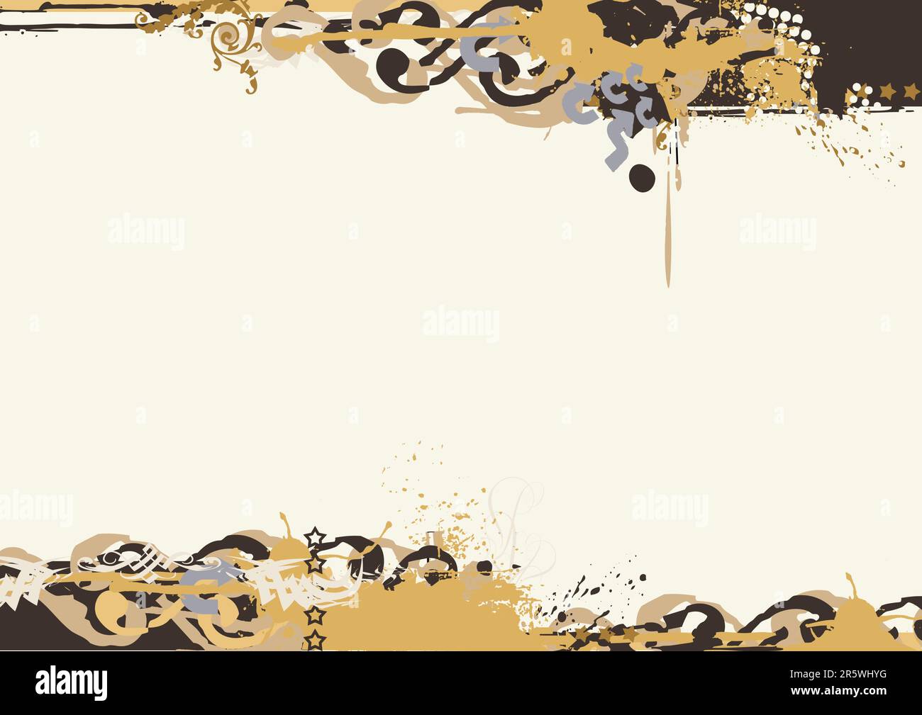 Grunge border. Grunged retro-funk urban background Stock Vector Image ...