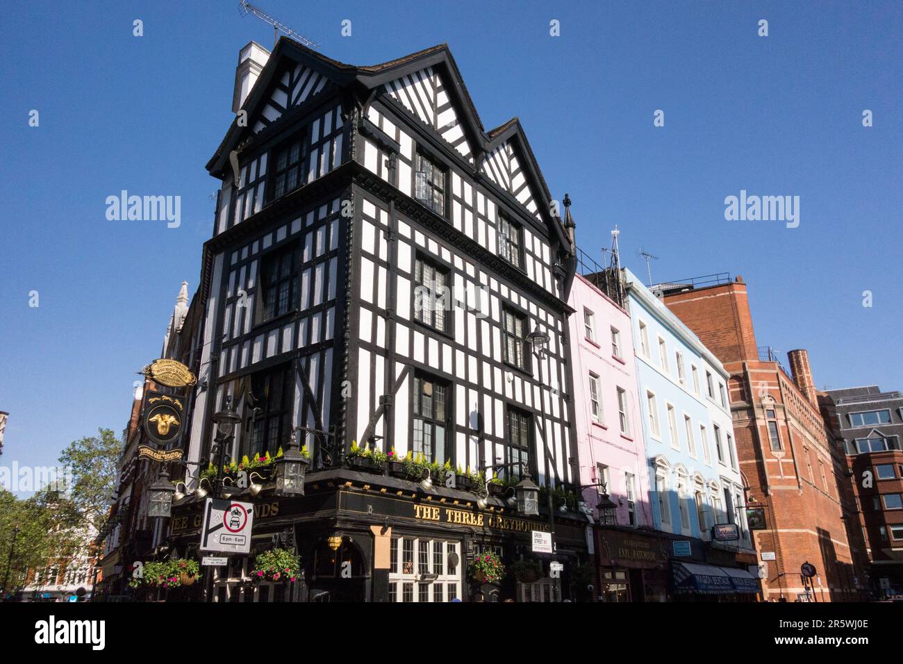 The Three Greyhounds public house, Greek Street, London, W1, England ...