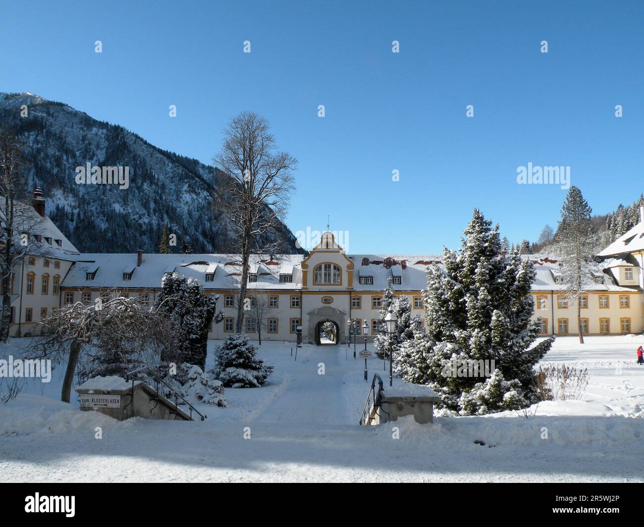Basilika Mariä Himmelfahrt, Kaiser-Ludwig-Platz, Ettal, Germany, Europe ...