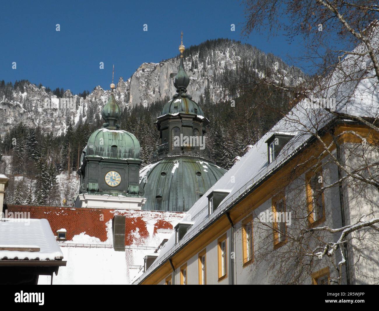 Basilika Mariä Himmelfahrt, Kaiser-Ludwig-Platz, Ettal, Germany, Europe ...