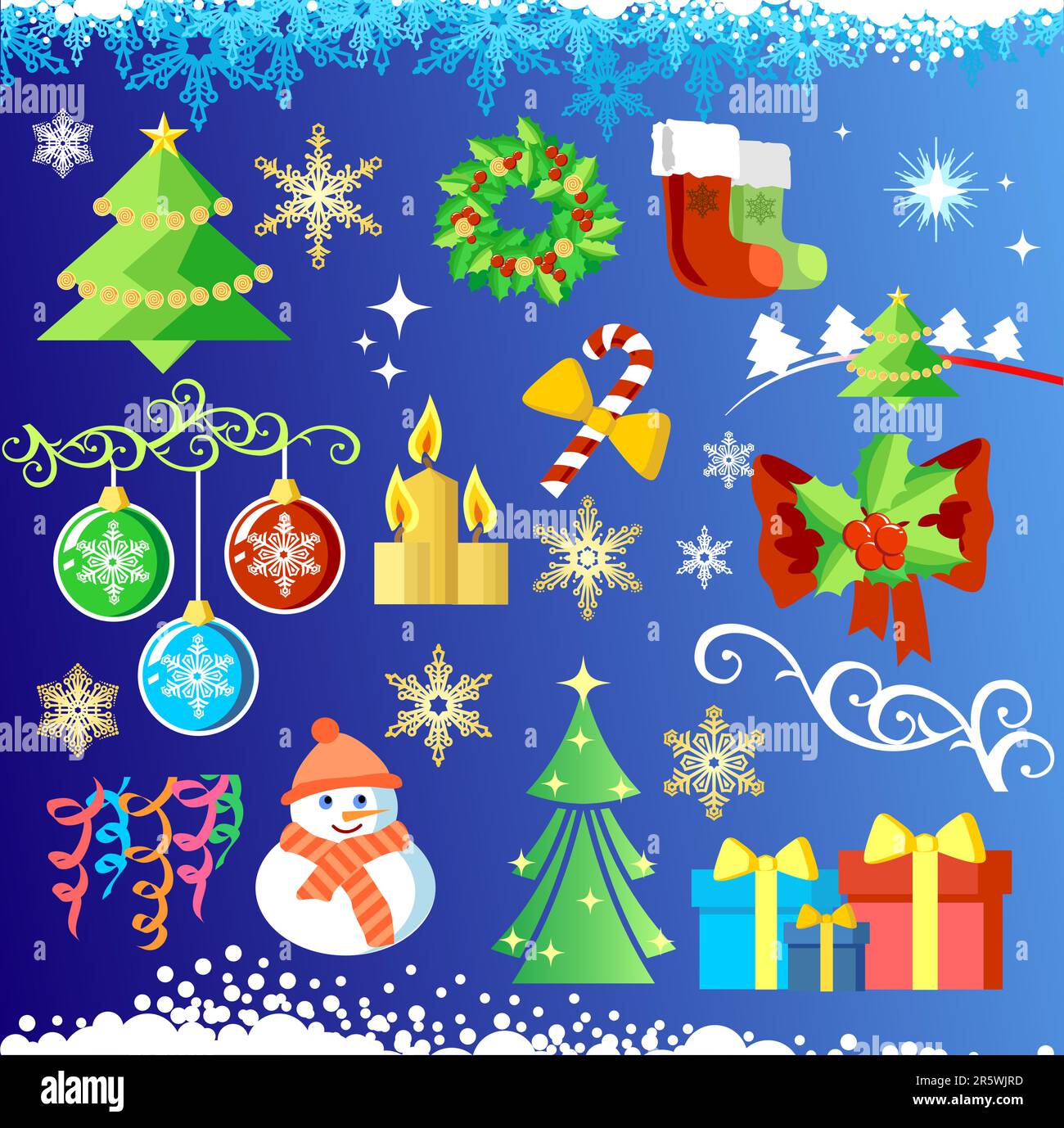 Snowball pattern winter background Stock Vector Images - Alamy