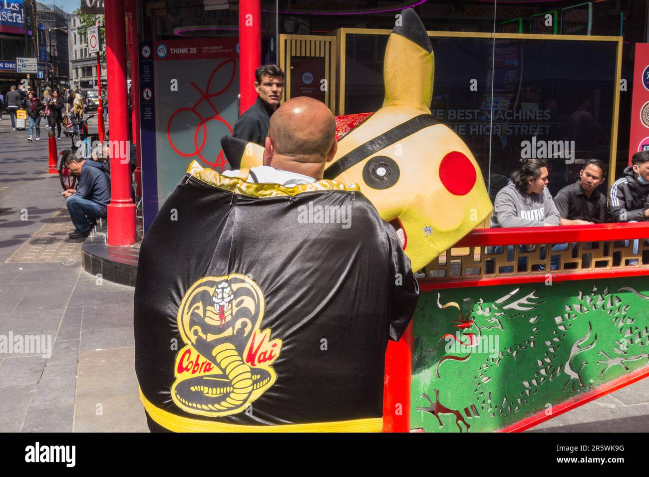 Pokemon character on Gerrard Street in Chinatown, Soho, central London ...