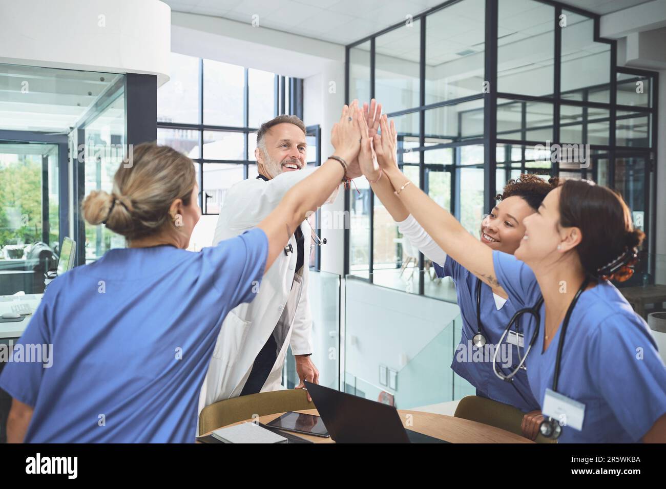 We grow stronger with each others support. a team of doctors joining ...