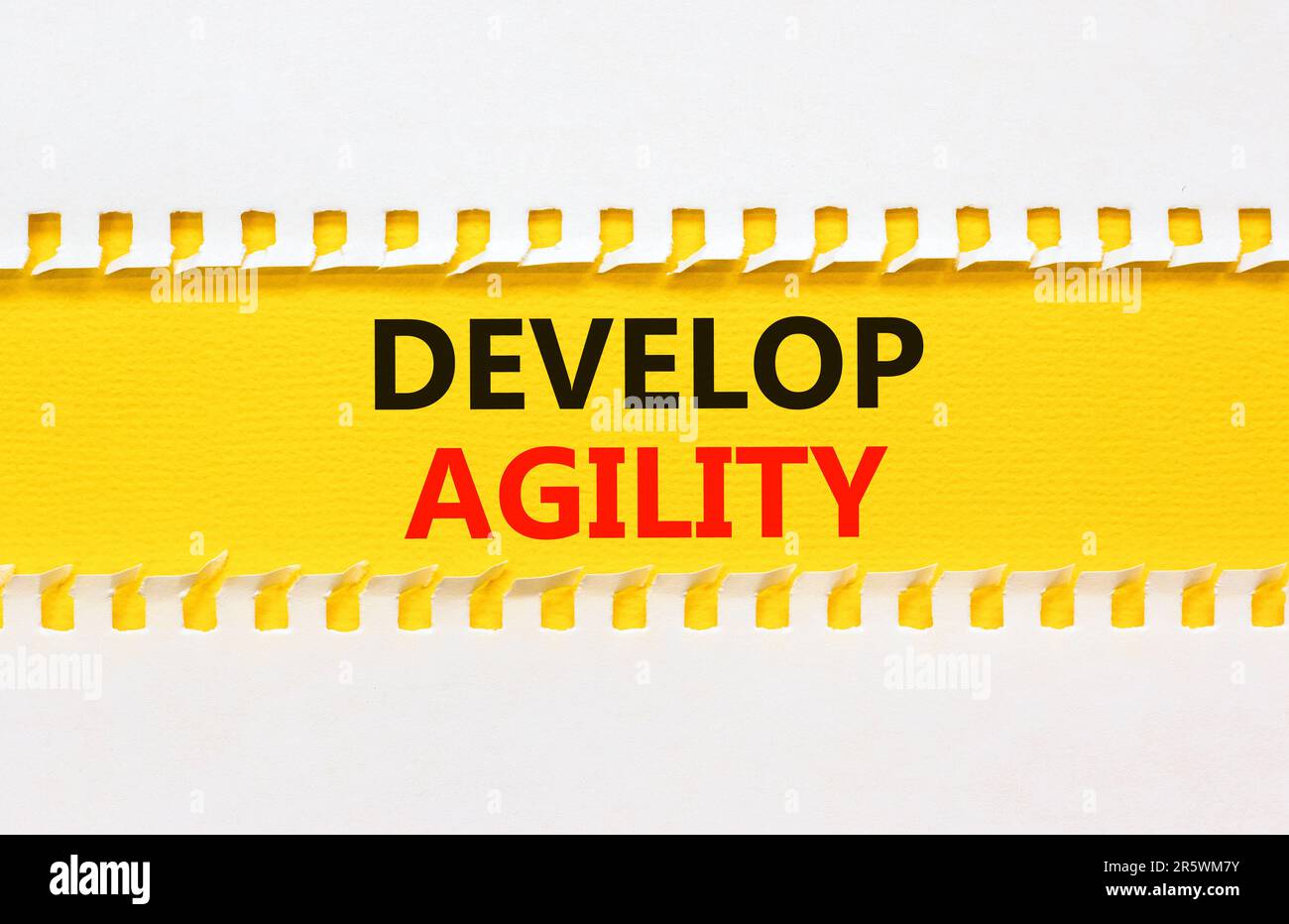 Develop agility symbol. Concept words Develop agility on beautiful ...