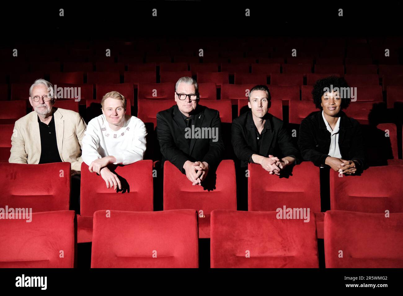 London, UK. 5th June, 2023. Walter Murch, Thomas Hardiman, Mark Kermode ...