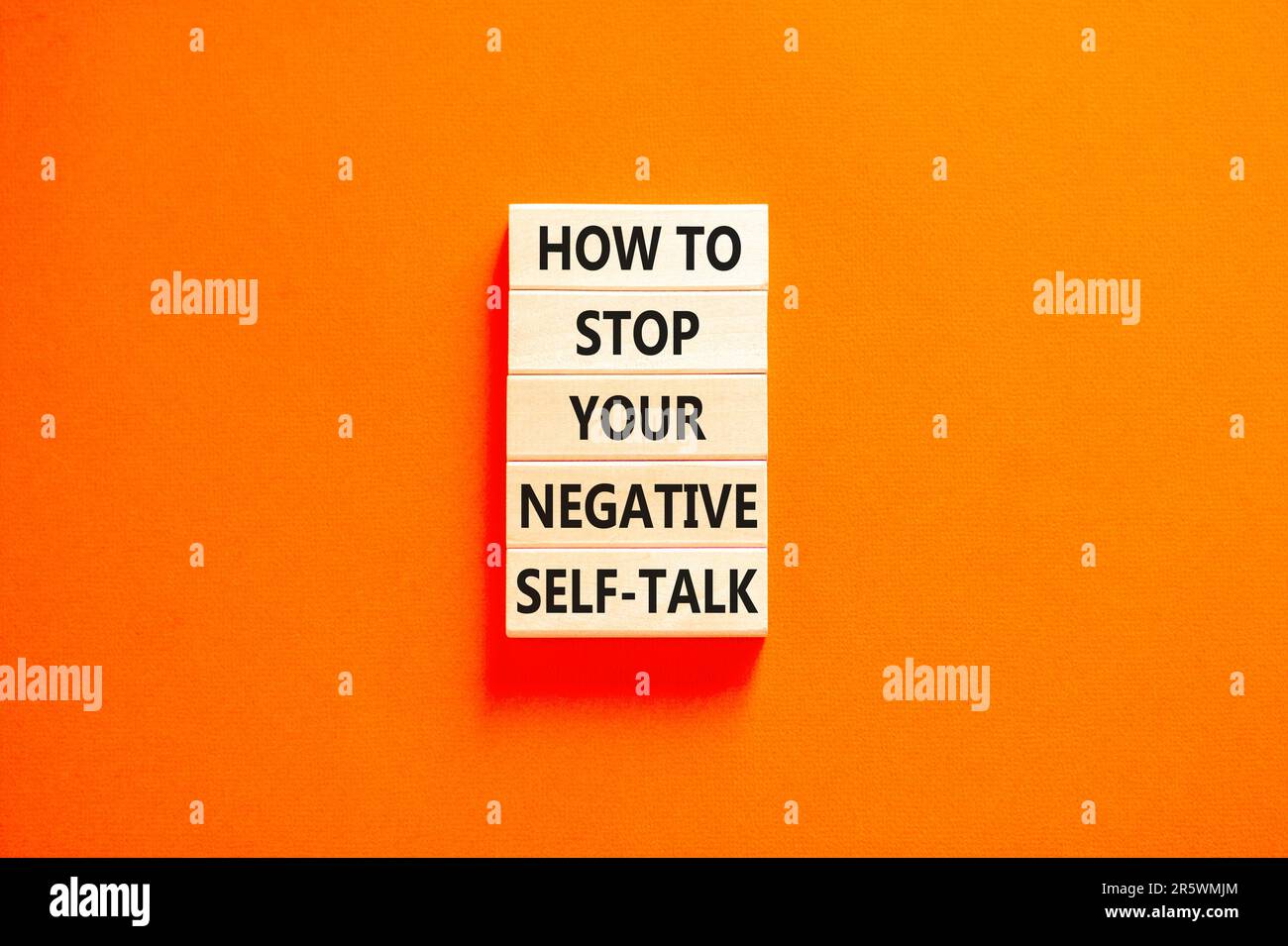 Stop negative self-talk symbol. Concept words How to stop your negative ...
