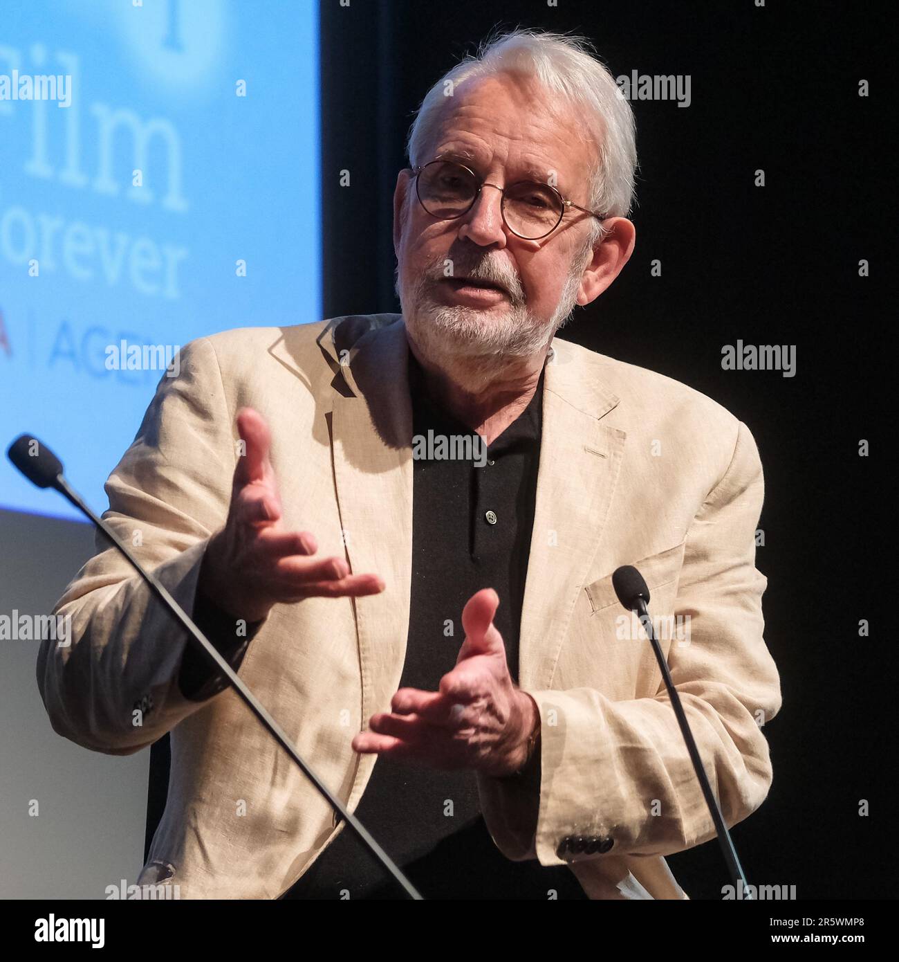 London, UK. 5th June, 2023. Walter Murch photographed during Mark ...