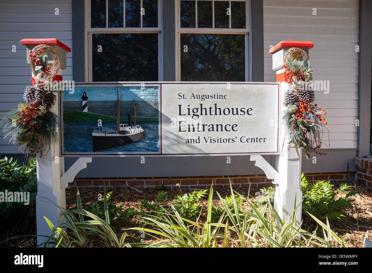 St. Augustine, Florida - December 28, 2022: Sign and entrance for the ...