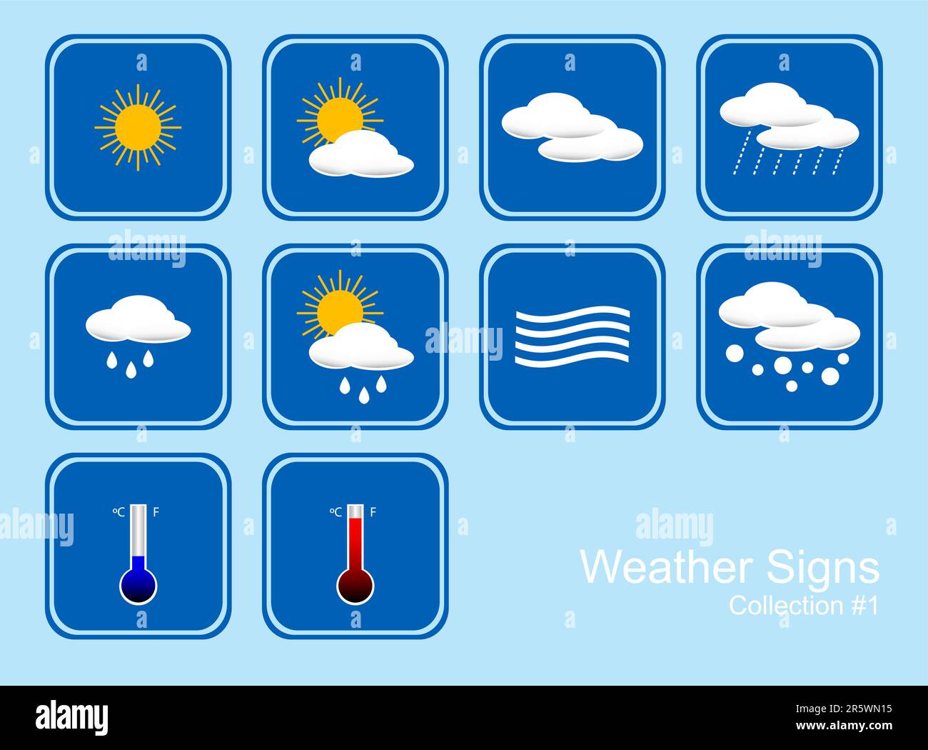 Collection of Weather Signs Stock Vector Image & Art - Alamy