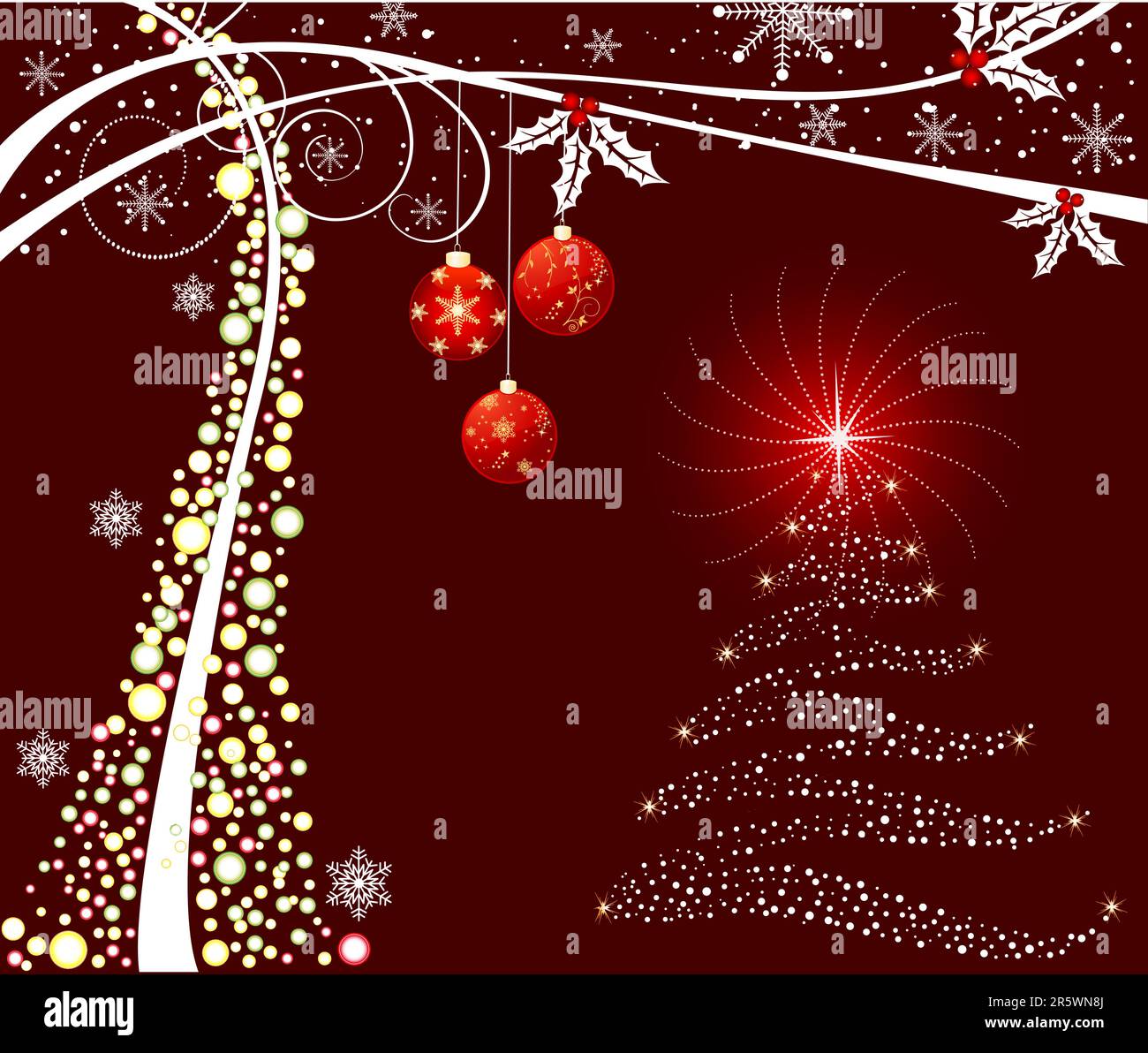 Christmas abstract Background - vector Stock Vector Image & Art - Alamy