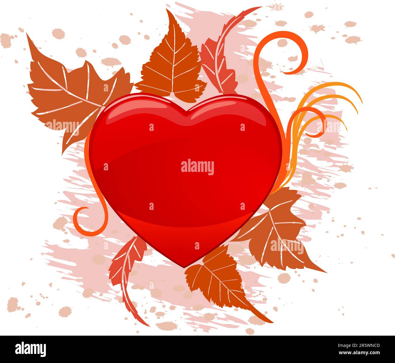 Romantic background, vector illustration Stock Vector Image & Art - Alamy