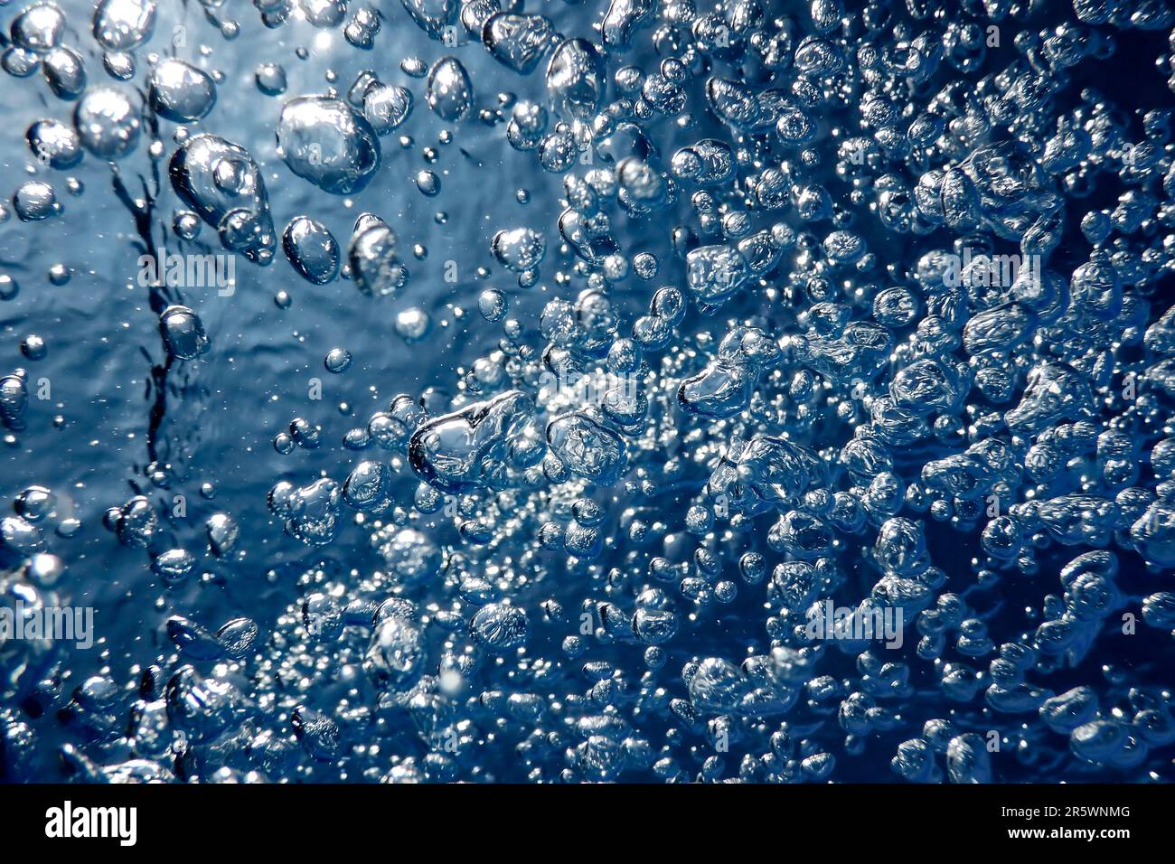 Air Bubbles, Underwater Bubbles Abstract Underwater Background Stock ...