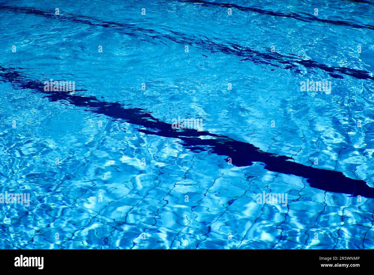 Blue Ripple Water Background, Water Surface Blue Swimming Pool Stock ...