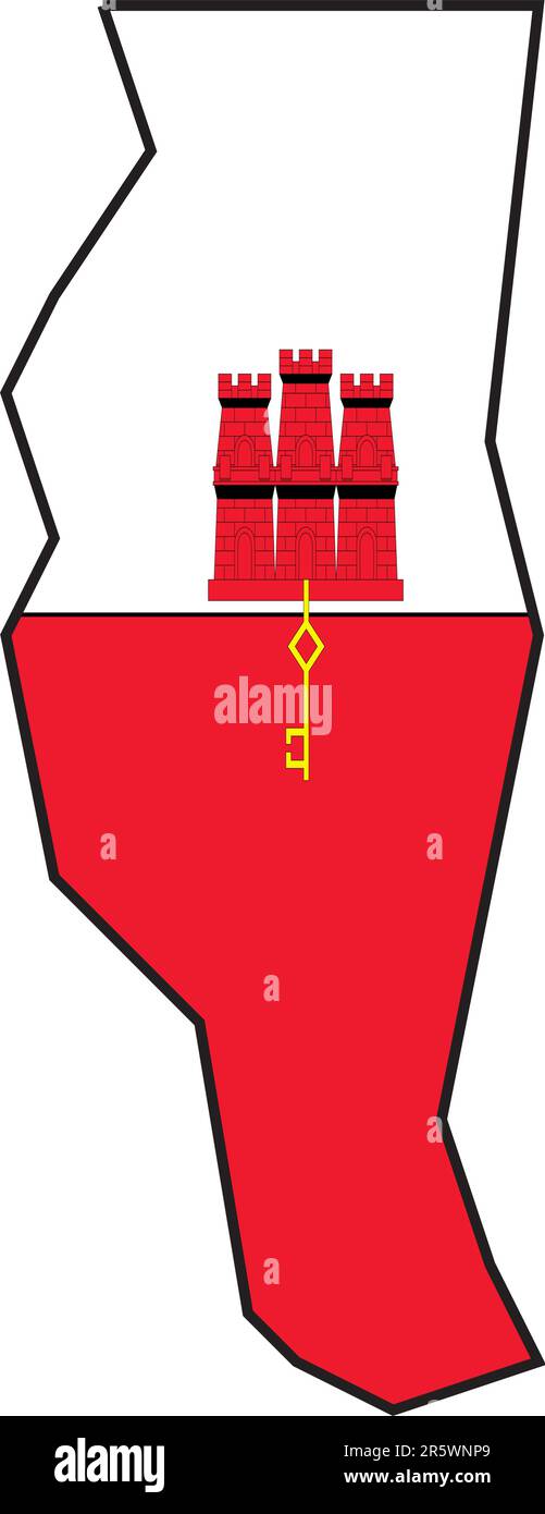 Gibraltar flag clipart hi-res stock photography and images - Alamy