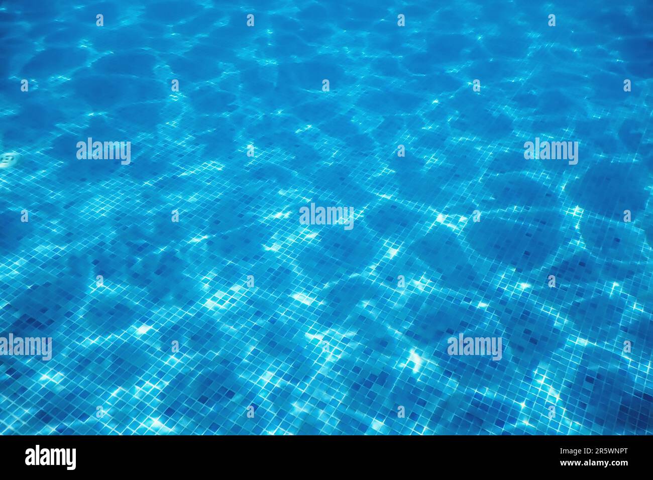 Underwater Swimming Pool Blue Tile, Water Ripples of Swimming Pool ...