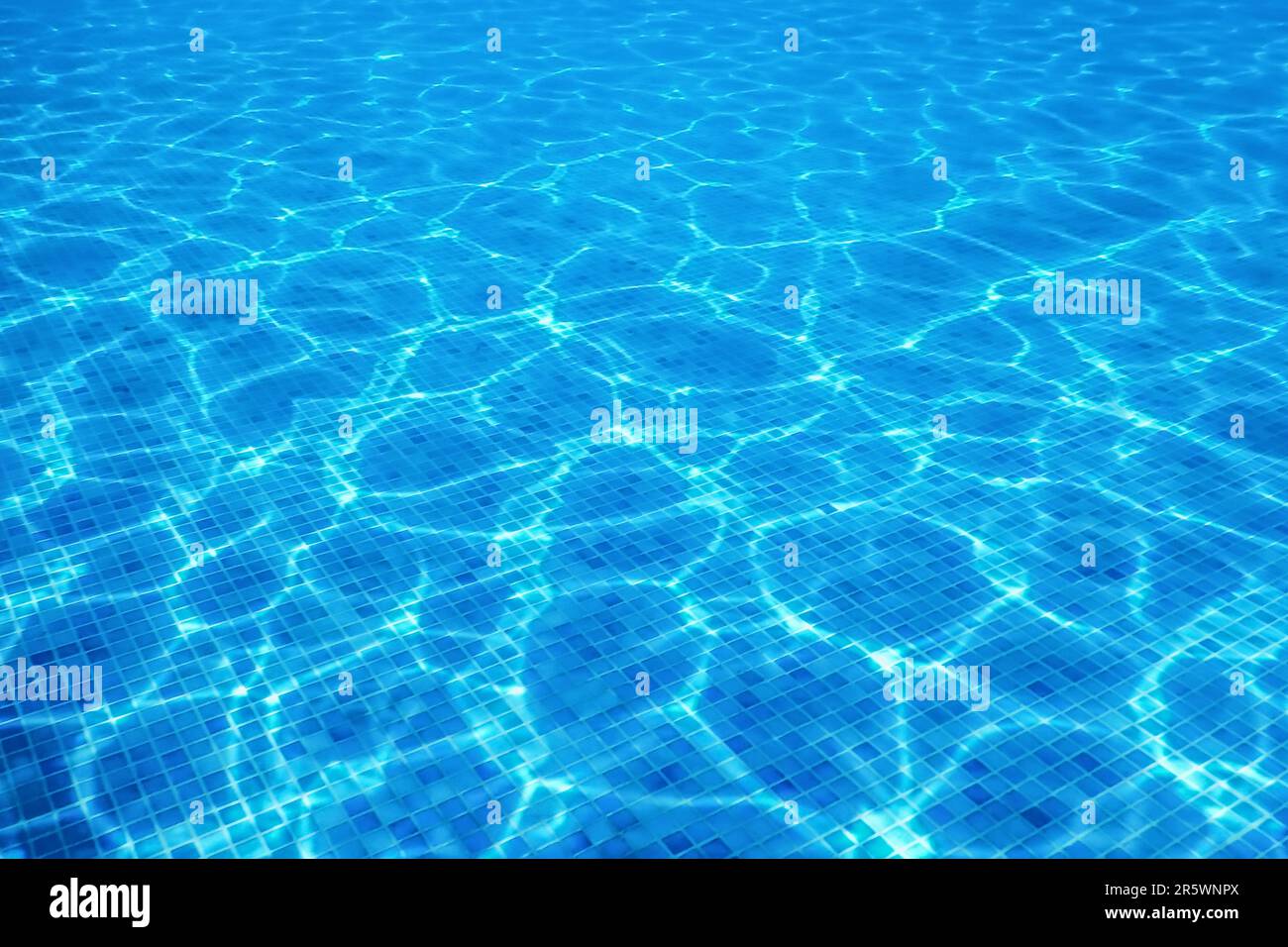 Underwater Swimming Pool Blue Tile, Water Ripples of Swimming Pool ...