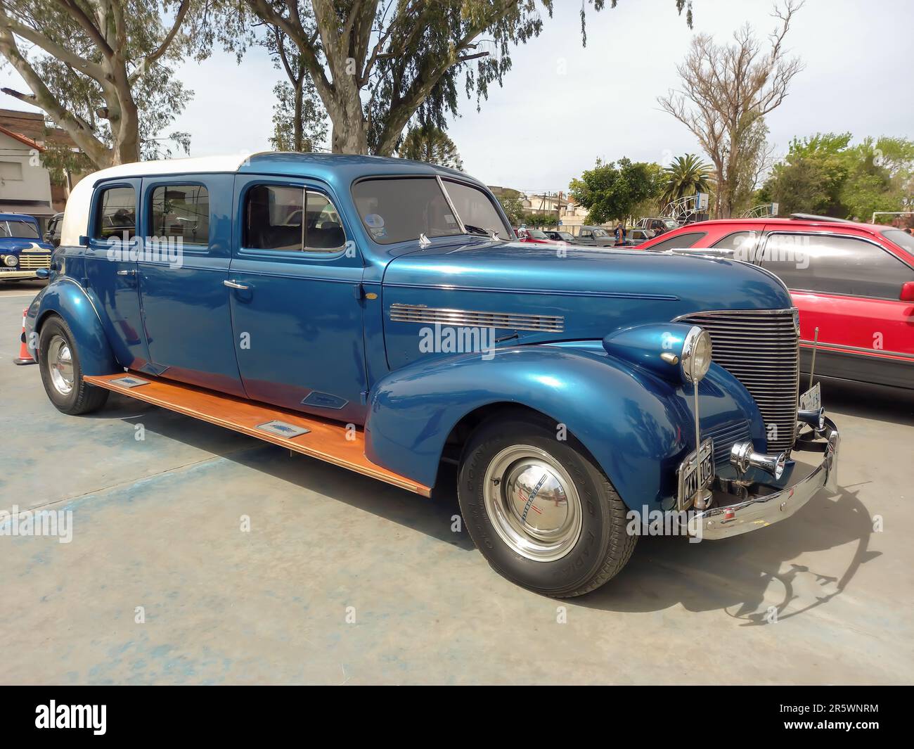 Lanus, Argentina - Sept 25, 2022: Old blue 1939 Chevy Master 85 Series ...