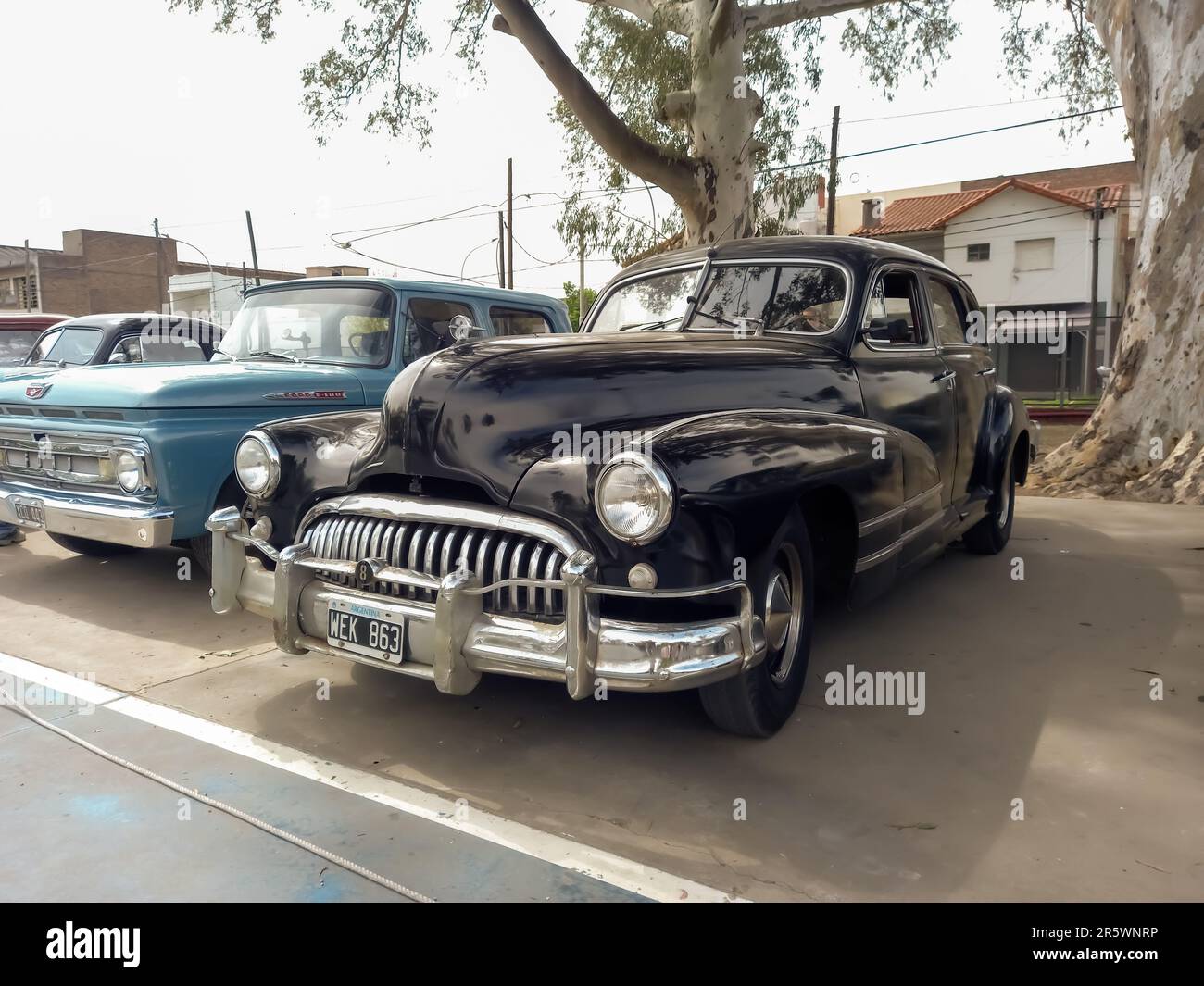 Lanus, Argentina - Sept 25, 2022: Old black 1940s Buick Eight Special ...
