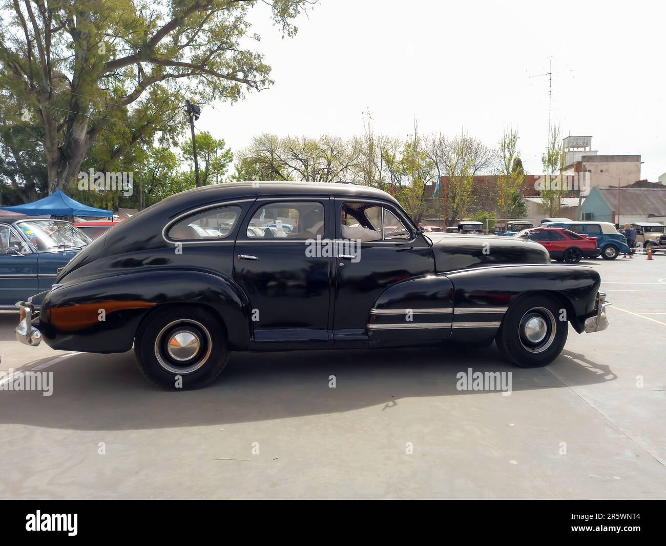 Lanus, Argentina - Sept 25, 2022: Old black 1940s Buick Eight Special ...