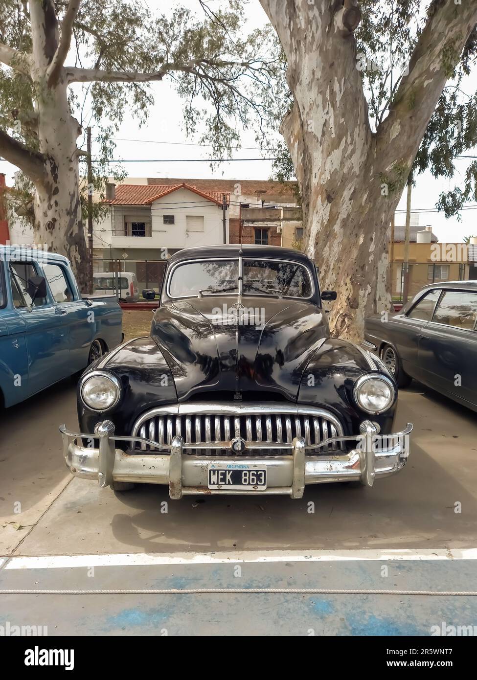 Lanus, Argentina - Sept 25, 2022: Old black 1940s Buick Eight Special ...