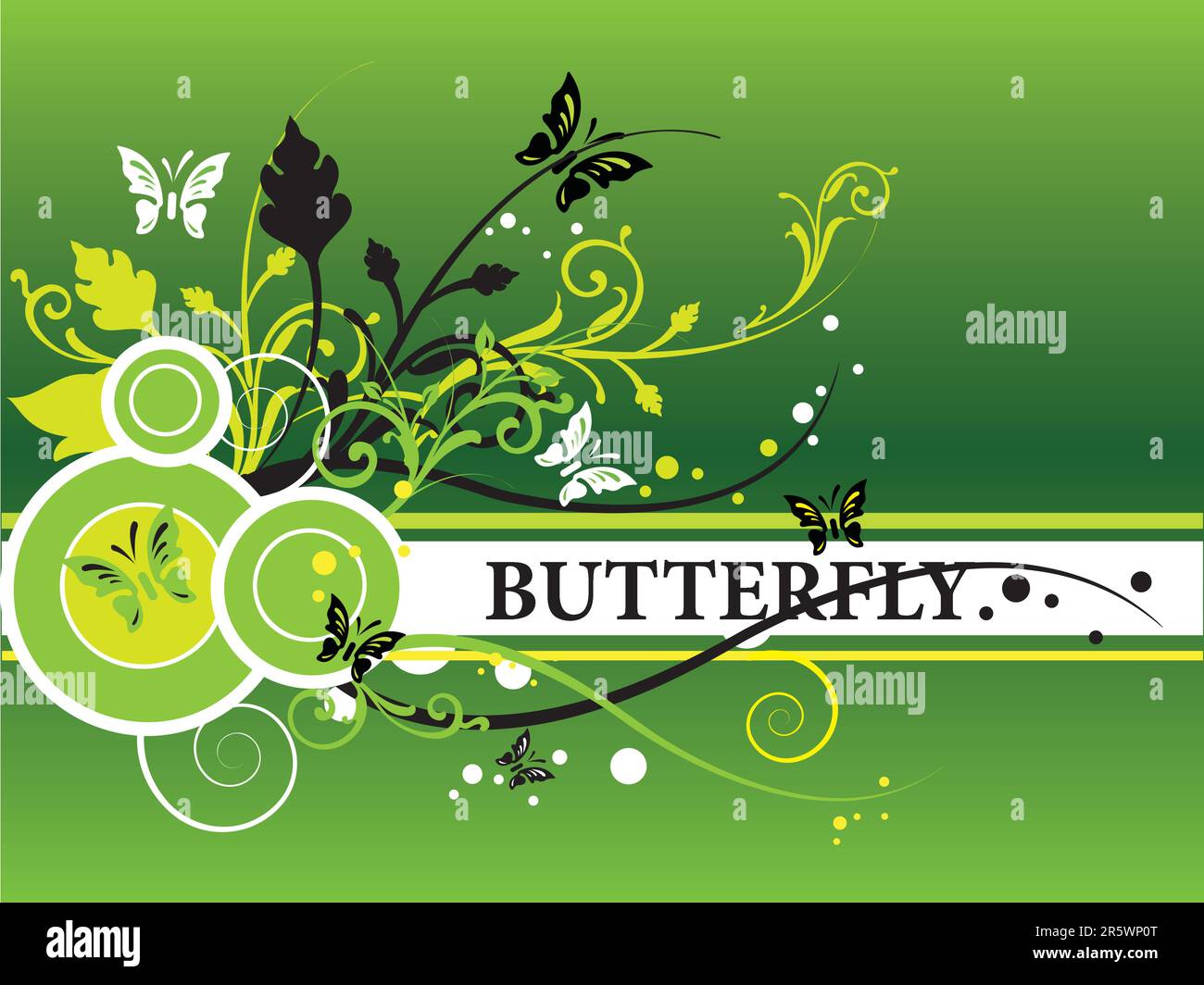 Green gradient background with elegant, gracefull, fancy design ...