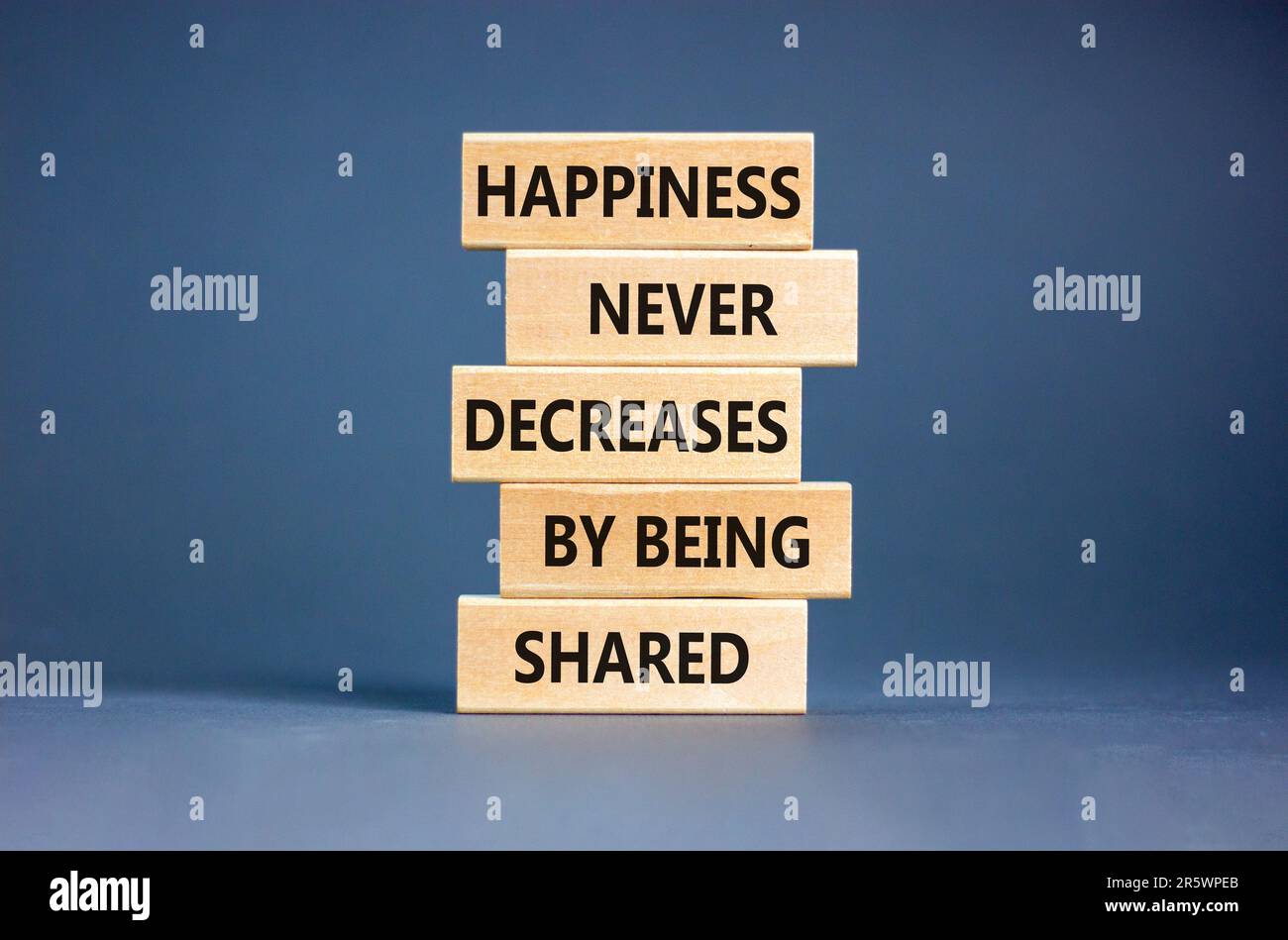 Happiness symbol. Concept words Happiness never decreases by being ...