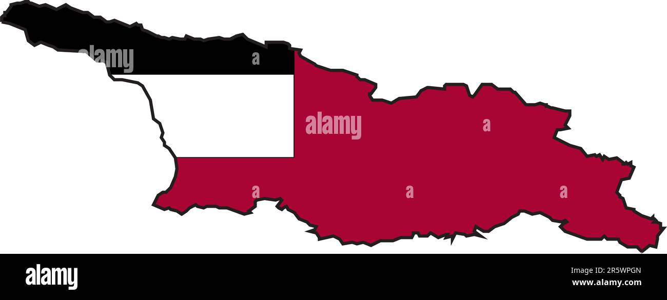 Georgia silhouette map hi-res stock photography and images - Alamy