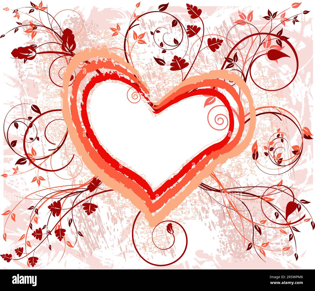 Romantic background, vector illustration Stock Vector Image & Art - Alamy