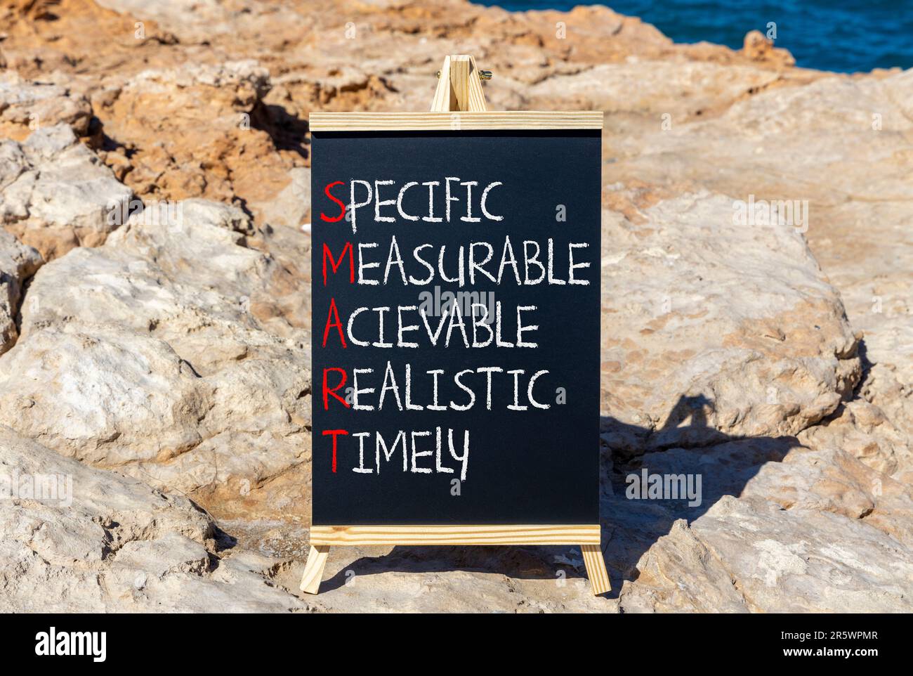 SMART symbol. Concept words SMART specific measurable achievable ...