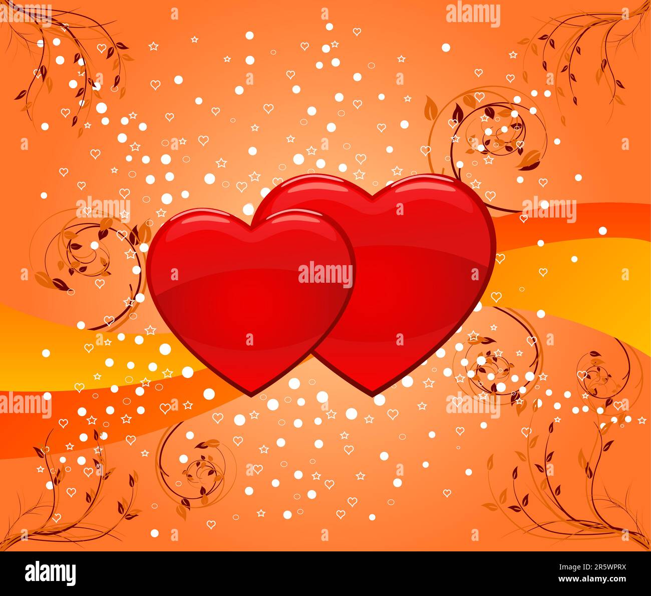 Romantic background, vector illustration Stock Vector Image & Art - Alamy