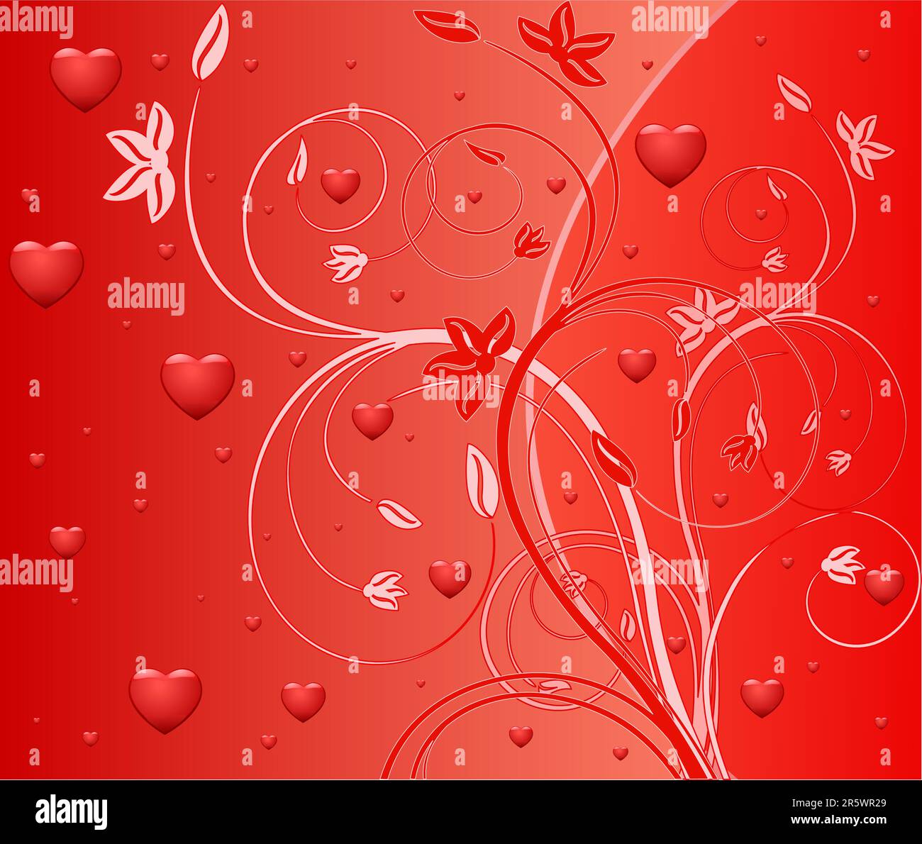Romantic background, vector illustration Stock Vector Image & Art - Alamy