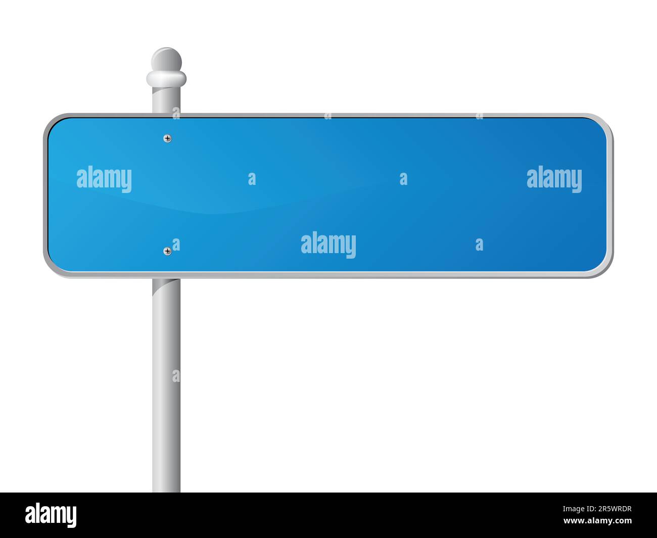 Blue Information Sign over white. vector illustration. Each element on ...