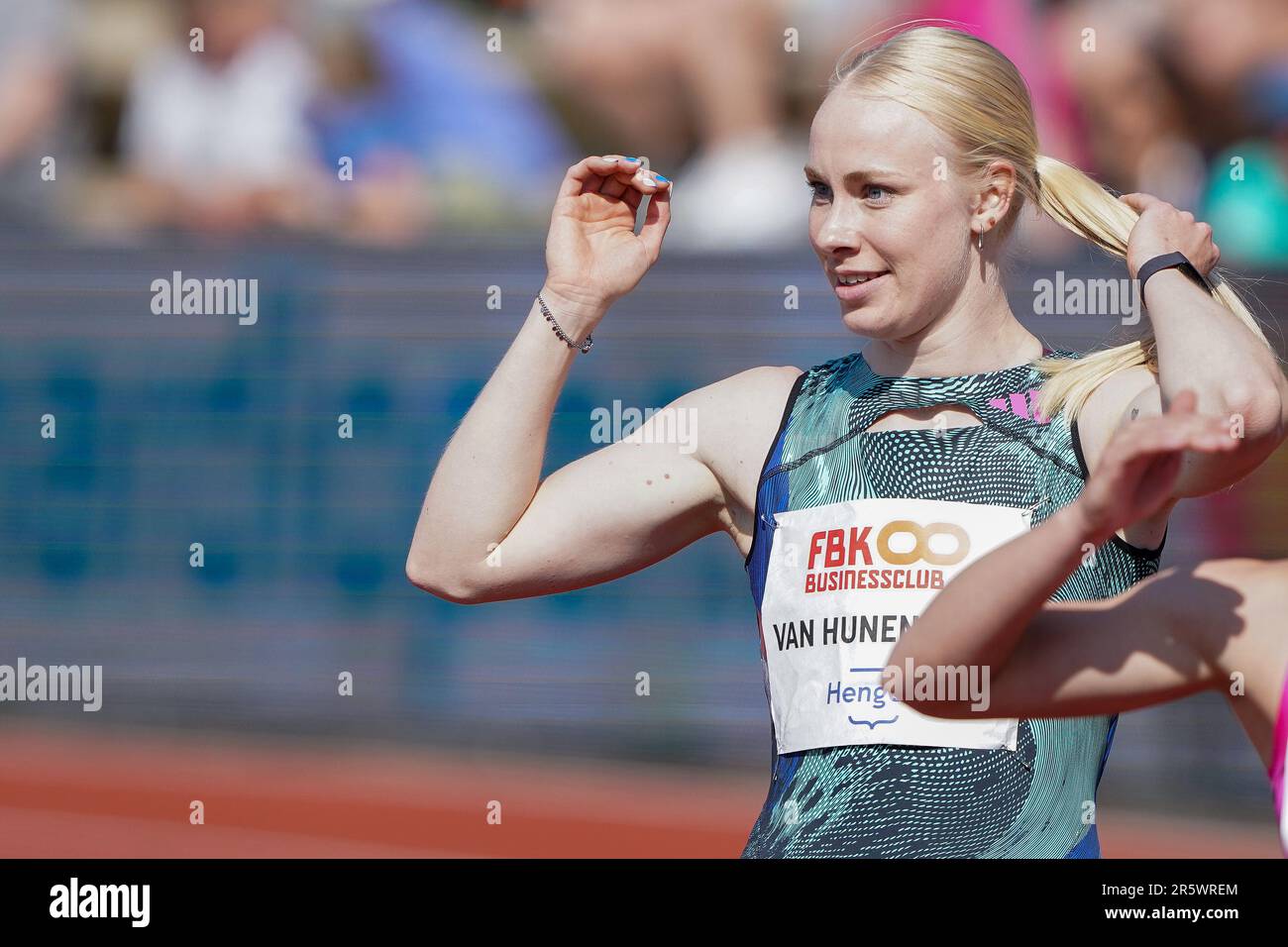 HENGELO, NETHERLANDS - JUNE 4: Marije van Hunenstijn of The Netherlands ...
