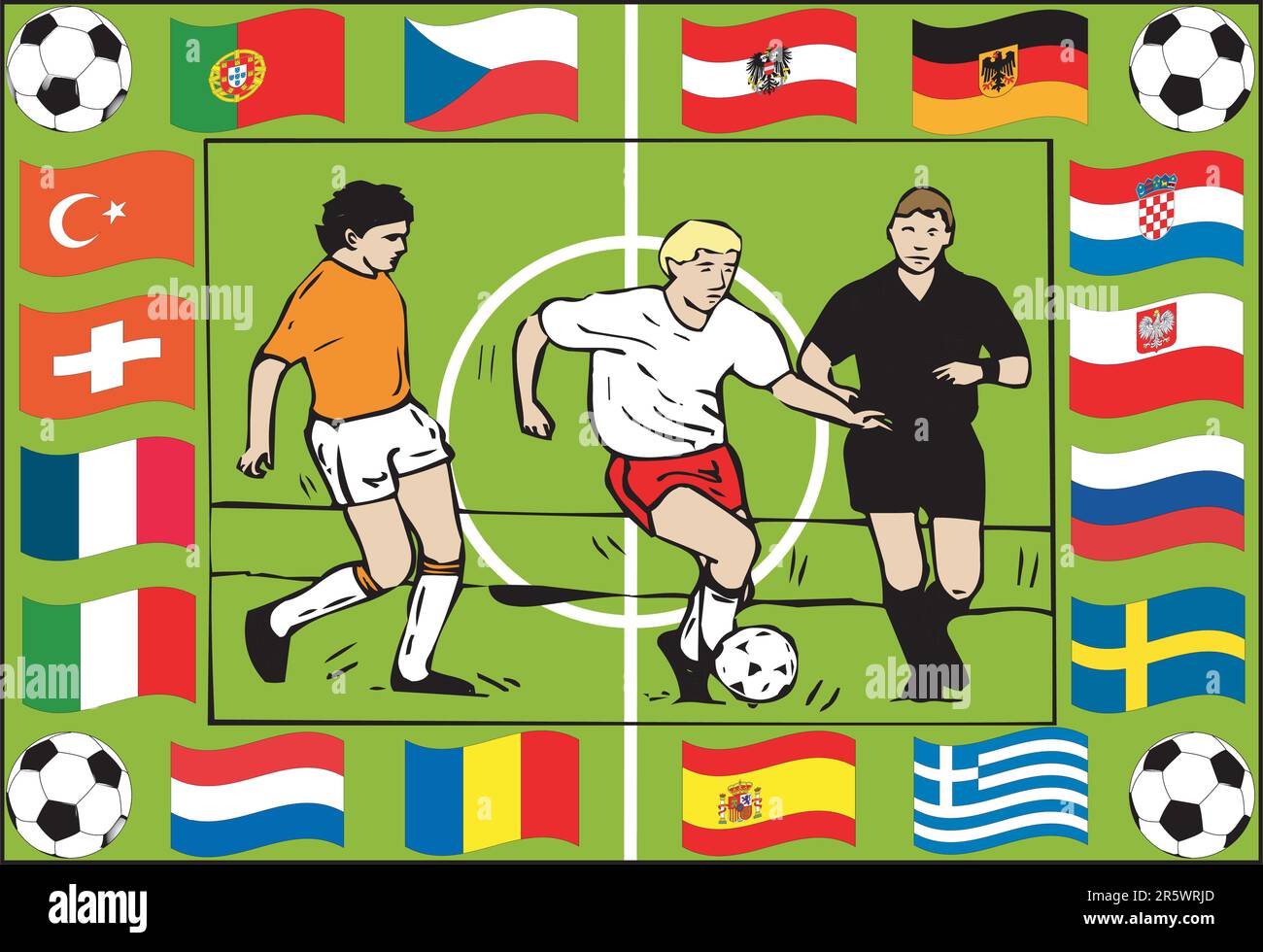 European soccer championship 2008 - Illustration Vector Stock Vector ...