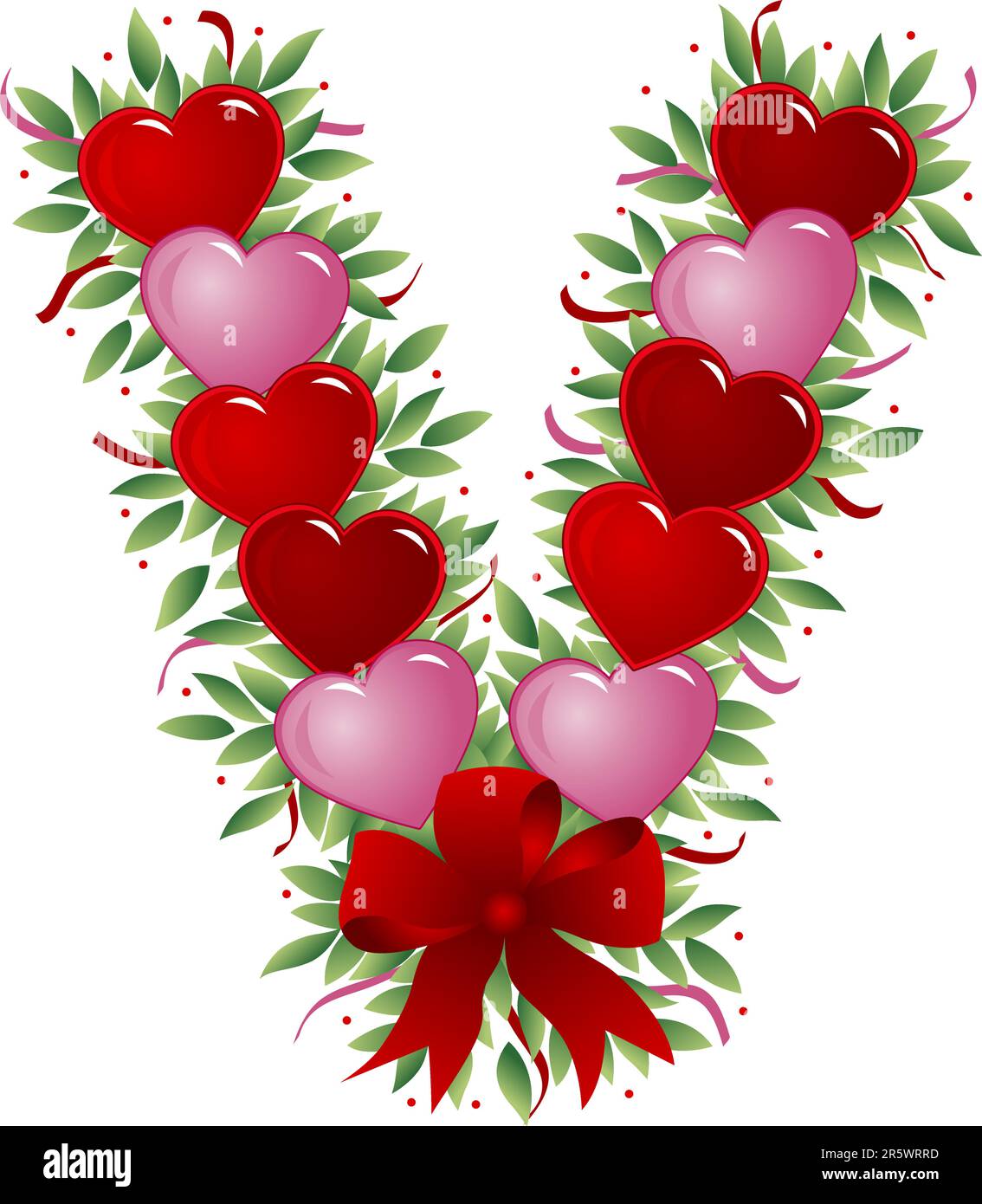 Alphabet V In Heart Wallpapers