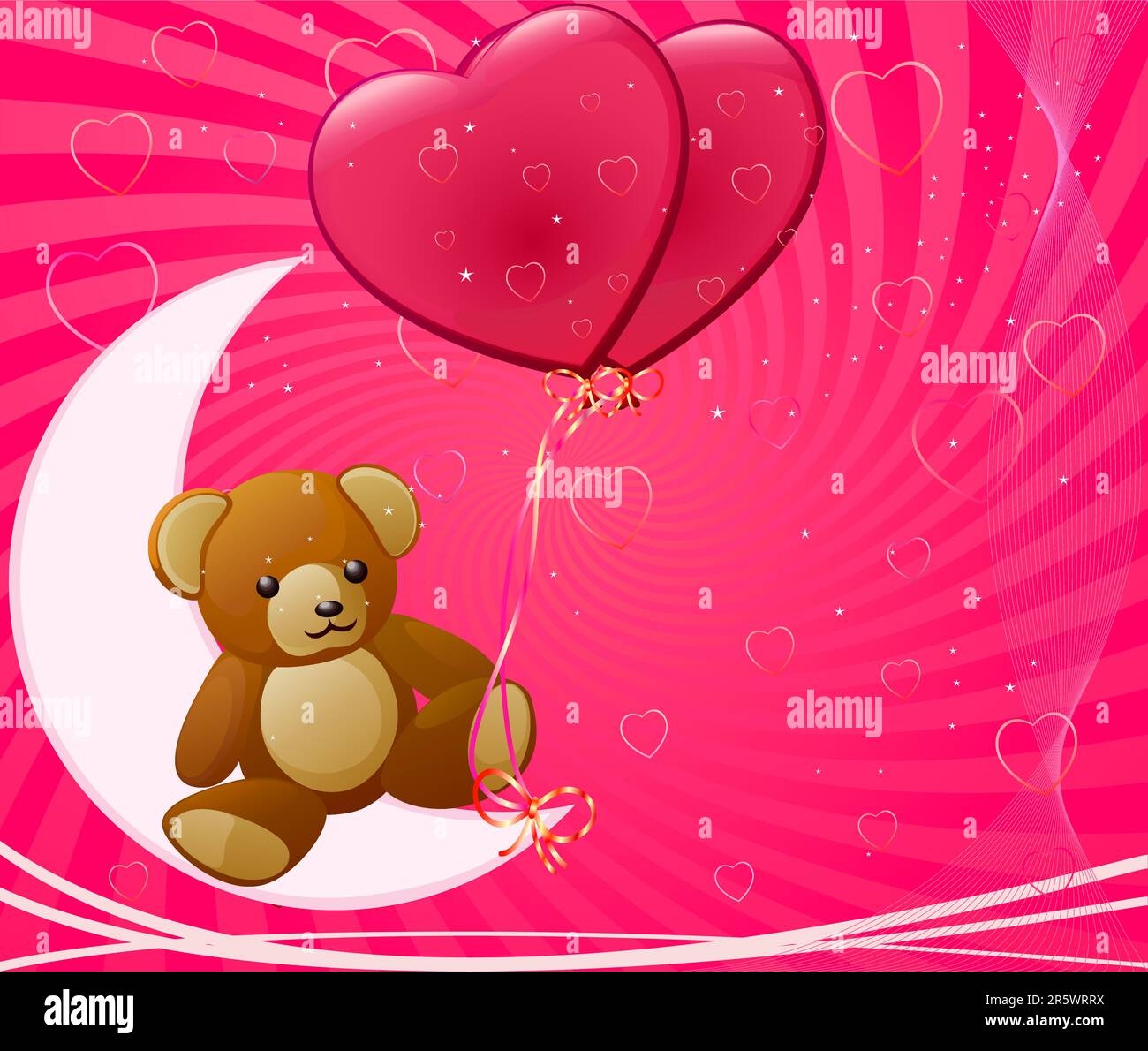 Romantic background vector illustration Stock Vector Image & Art - Alamy