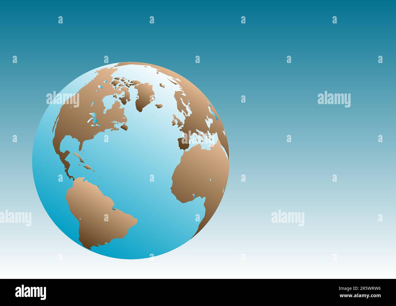 Earth Globe Illustration with blue gradient background Stock Vector Image & Art - Alamy