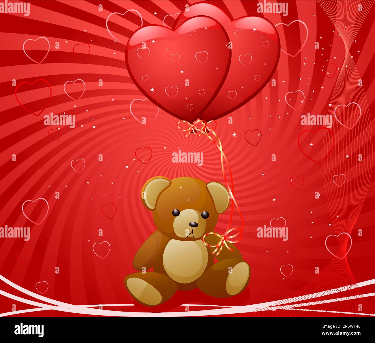 Romantic background, vector illustration Stock Vector Image & Art - Alamy