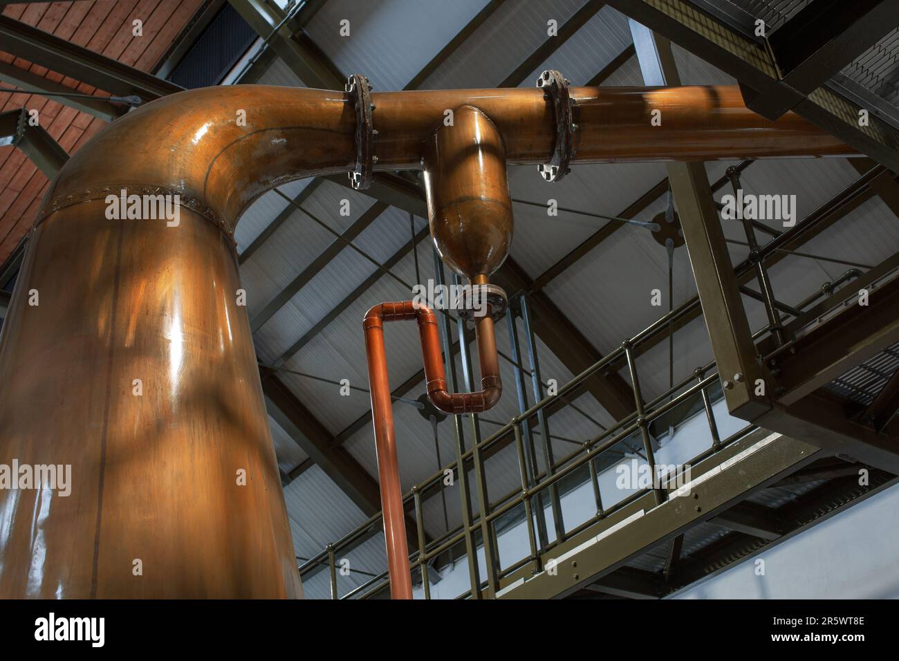 Cooper Stills in the new still room at Ardbeg Distillery, Isle of Islay ...