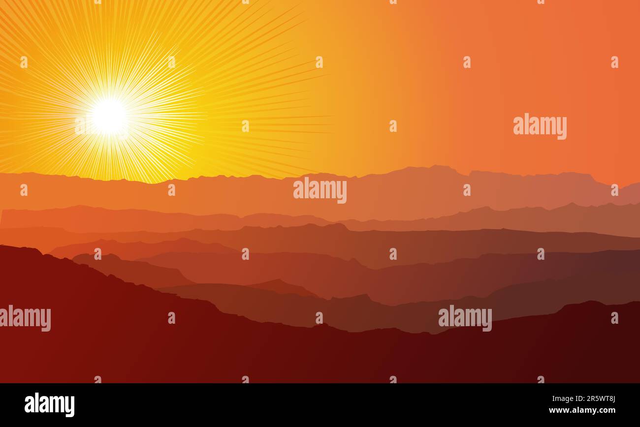 Ascending terrain Stock Vector Images - Alamy