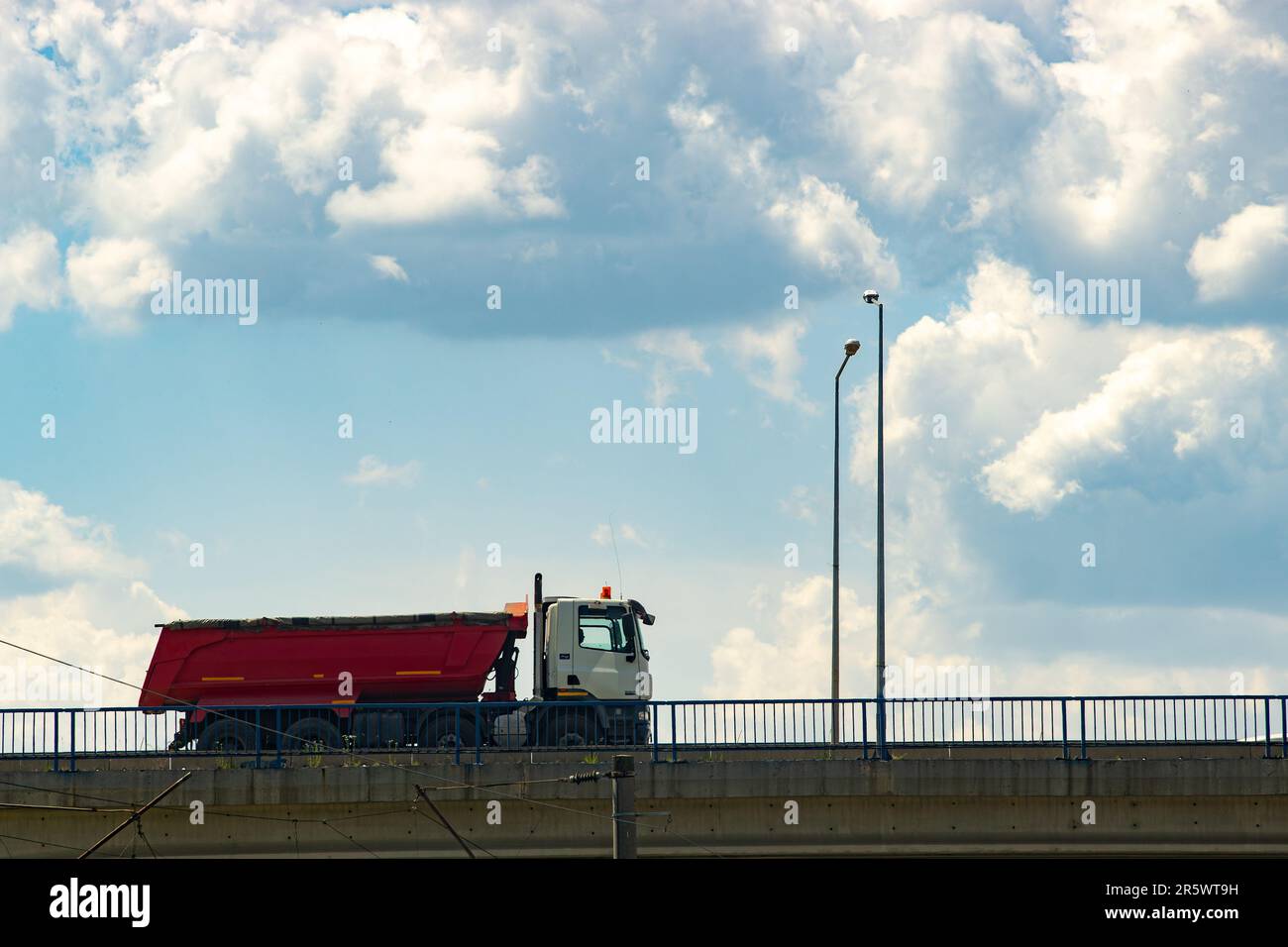 Tunari, Romania - Mai 24, 2023: Overpass acros the Bucharest ring road ...