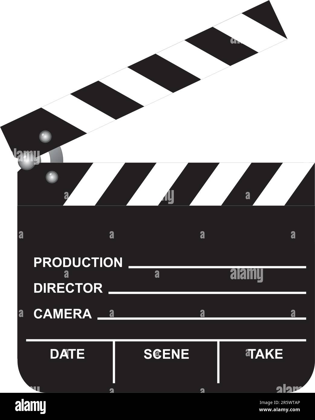 Open Movie Clapboard. Vector Stock Vector Image & Art - Alamy