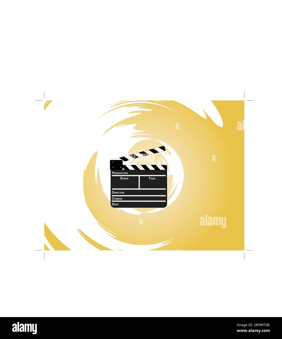 A vector representing a movie clapper Stock Vector Image & Art - Alamy