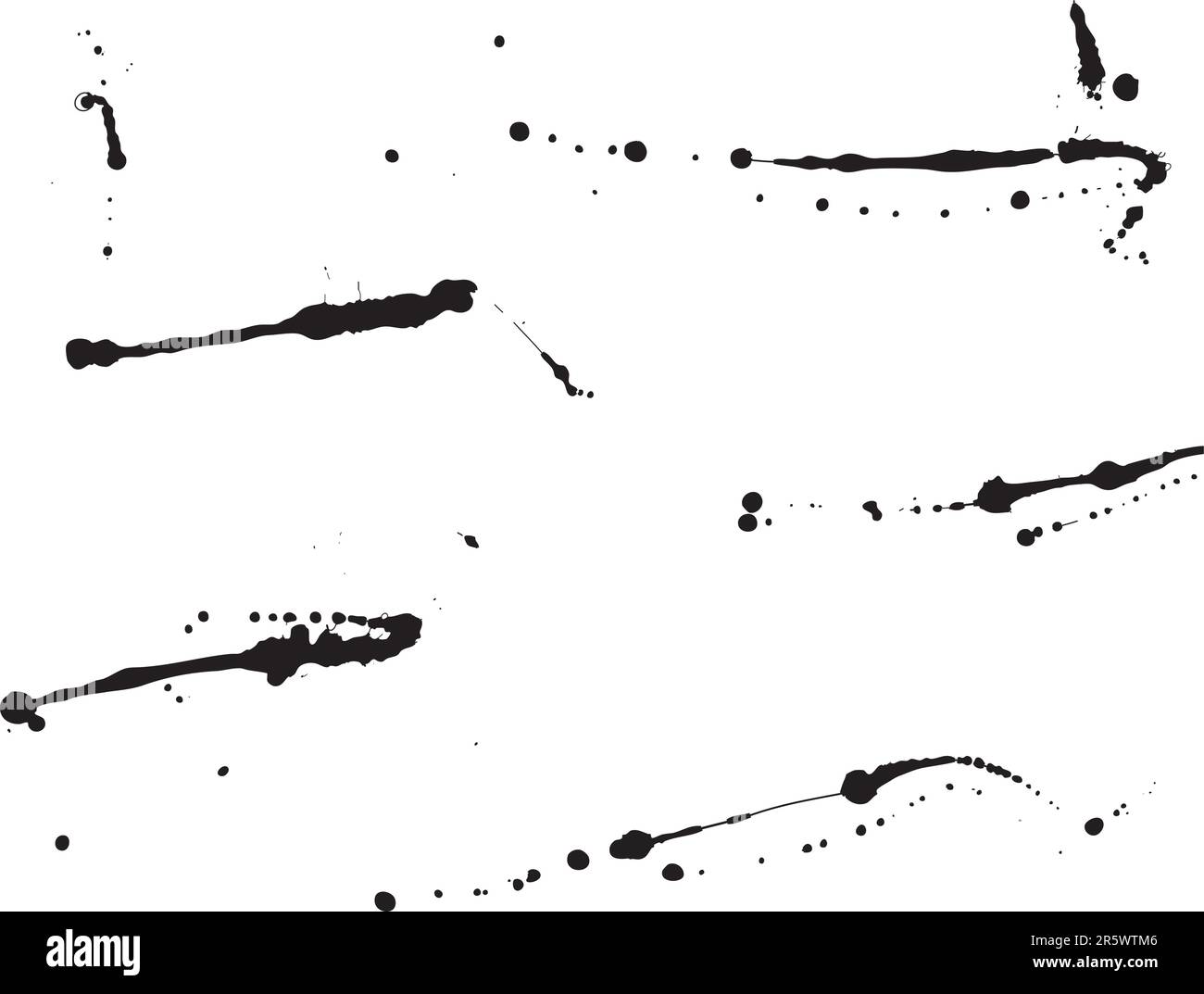 vector illustration of ink splats for use as design aides Stock Vector ...